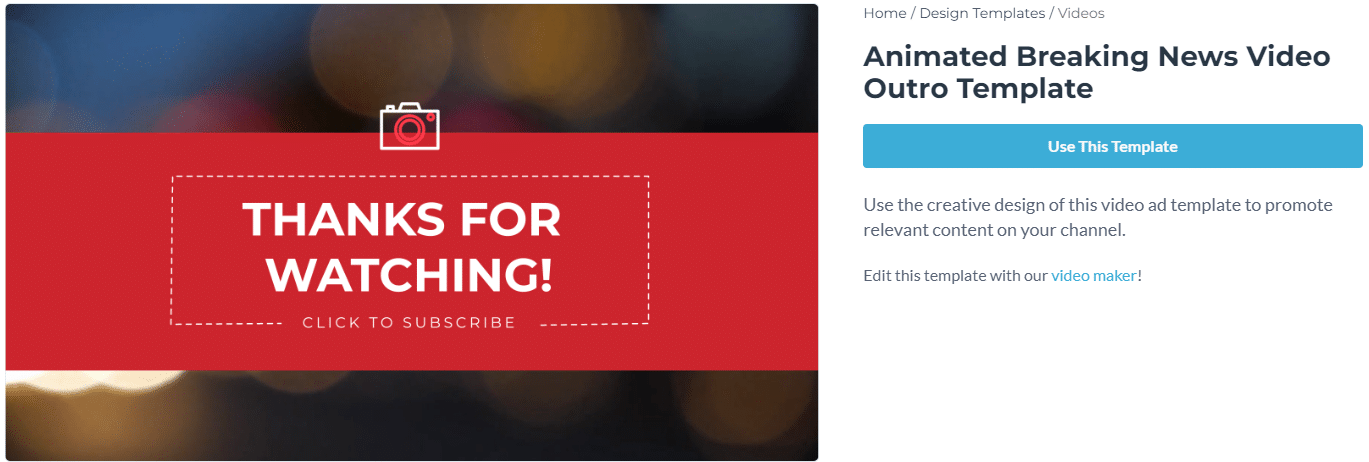 10 Stunning YouTube Outro Templates to End Your Videos with a Bang ...